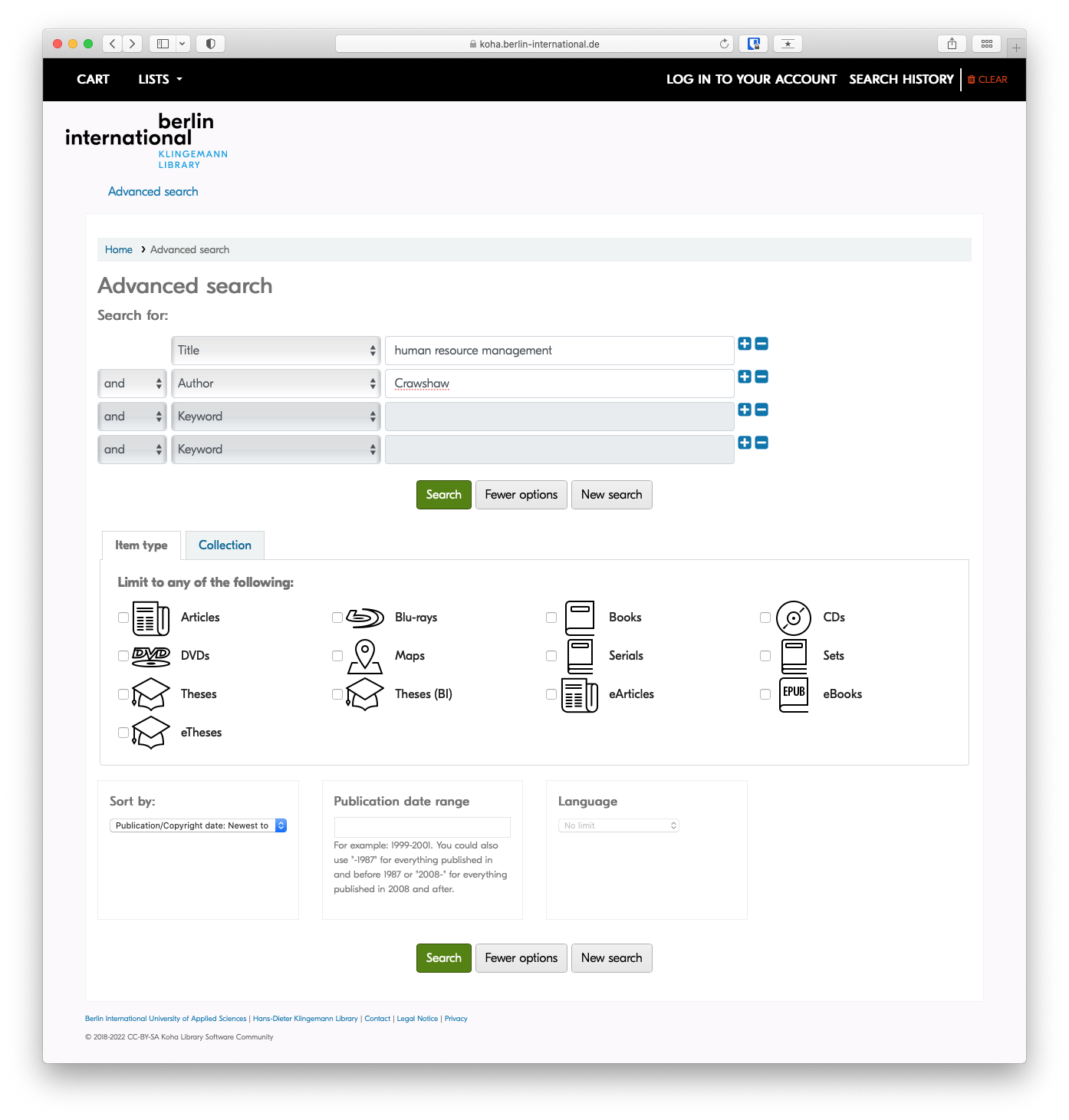 How To Search The Libr Klingemann Library LibGuides